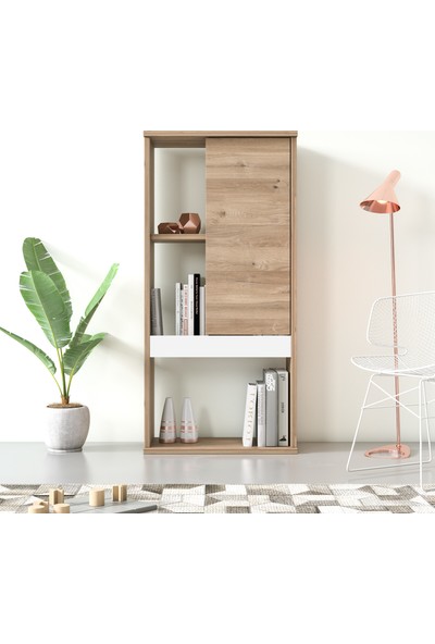 Ruum Store By Doğtaş Zein Kitaplık Kapaklı Meşe Opak Beyaz Ruum Store By Doğtaş Zein Kitaplık Kapaklı Meşe Opak Beyaz