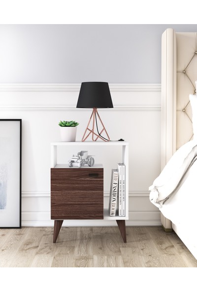 Ruum Store By Doğtaş Geo Komodin Kapaklı Metal Kulplu Opak Beyaz Ruum Store By Doğtaş Geo Komodin Kapaklı Metal Kulplu Opak Beyaz