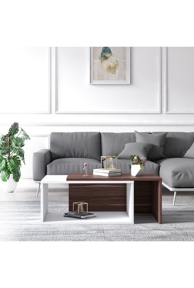 Ruum Store By Doğtaş Felica Ikili Orta Sehpa Opak Beyaz Ceviz Ruum Store By Doğtaş Felica Ikili Orta Sehpa Opak Beyaz Ceviz