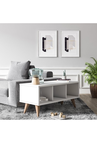 Ruum Store By Doğtaş Nona Yan Sehpa Opak Beyaz