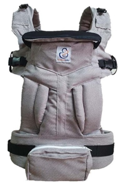 Solomombaby Her Yöne Kot Desen Gri Ergonomik Kanguru