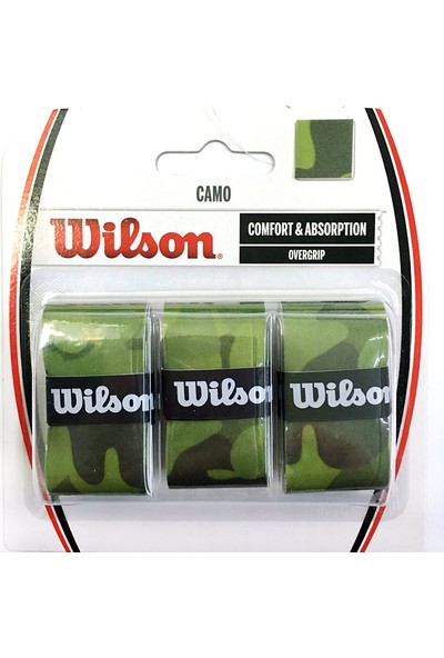 Wilson Camo Comfort & Absorption 3'lü Overgrip Wilson Camo Comfort & Absorption 3'lü Overgrip