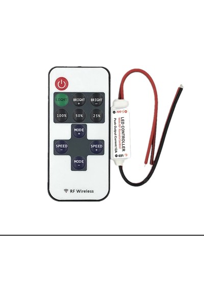 Joytech Rf Uzaktan Kumandalı Şerit LED Dimmer LED Işık Kontrolü 12V/24V Joytech Rf Uzaktan Kumandalı Şerit LED Dimmer LED Işık Kontrolü 12V/24V