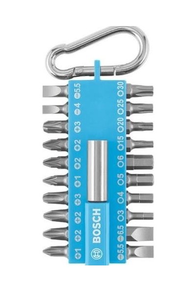 Bosch - 21 Parça Vidalama Ucu Seti Yaylı Kancalı Mavi Bosch - 21 Parça Vidalama Ucu Seti Yaylı Kancalı Mavi