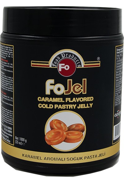 FO Fo Karamel Aromalı Soğuk Pasta Jeli 1 kg FO Fo Karamel Aromalı Soğuk Pasta Jeli 1 kg