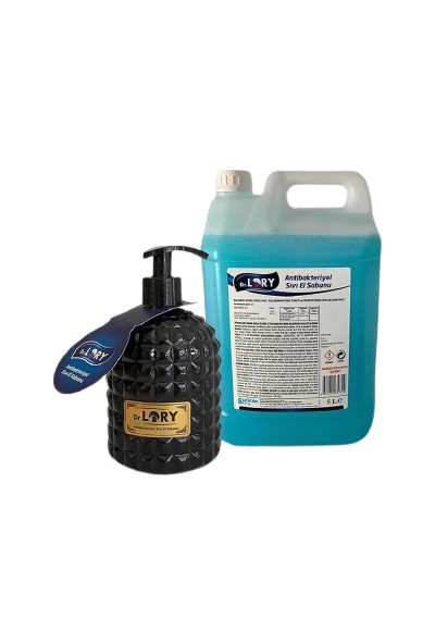 Dr. Lory Antibakteriyel Sıvı El Sabunu 5kg + 500ML Özel Sıvı Sabun Aparatı Dr. Lory Antibakteriyel Sıvı El Sabunu 5kg + 500ML Özel Sıvı Sabun Aparatı