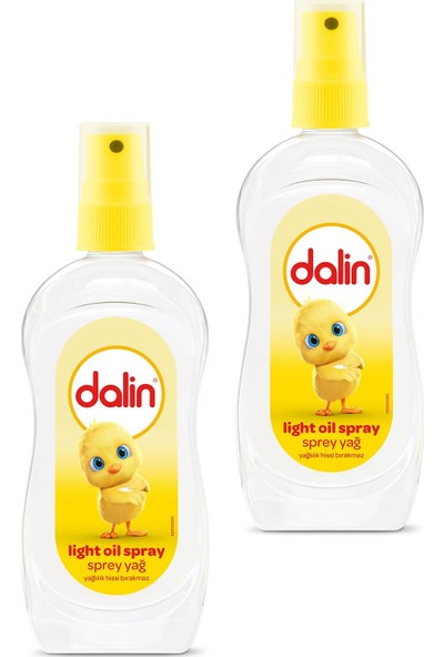 Dalin Light Oil Spreyli Bebek Yağı 200 ml x 2 Adet