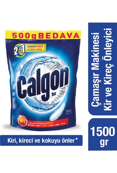 Calgon Çamaşır Makinesi Kireç Önleyici Toz 1500 gr Calgon Çamaşır Makinesi Kireç Önleyici Toz 1500 gr