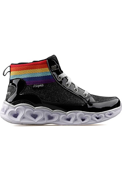 Skechers HEART LİGHTS Büyük Kız Çocuk Siyah Işıklı Bot - 20272L BKMT Skechers HEART LİGHTS Büyük Kız Çocuk Siyah Işıklı Bot - 20272L BKMT