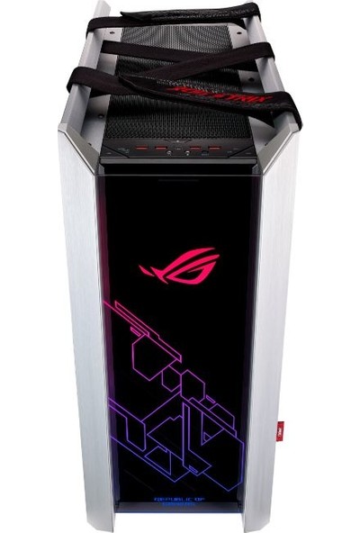 Asus ROG Strix GX601 Helios RGB Fanlı Temperli Cam USB 3.1 ATX/EATX Oyuncu Kasası - Beyaz Asus ROG Strix GX601 Helios RGB Fanlı Temperli Cam USB 3.1 ATX/EATX Oyuncu Kasası - Beyaz