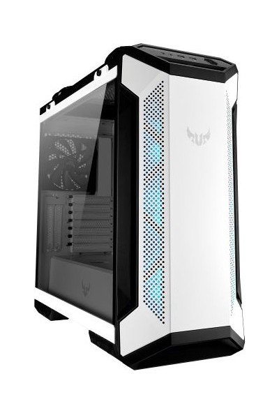 Asus TUF Gaming GT501 RGB Fanlı Temperli Cam USB 3.1 ATX/EATX Oyuncu Kasası - Beyaz Asus TUF Gaming GT501 RGB Fanlı Temperli Cam USB 3.1 ATX/EATX Oyuncu Kasası - Beyaz