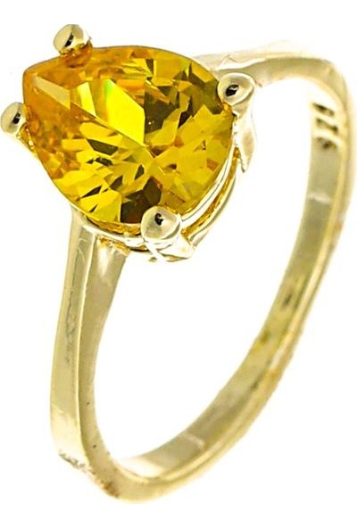 Araget Damla Model Krıstal Tektaşlı Altın Renk Kadın Yüzük Araget Damla Model Krıstal Tektaşlı Altın Renk Kadın Yüzük