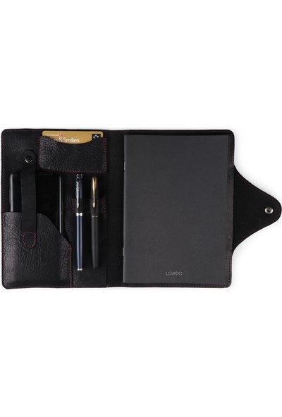 Londo Büyük Boy Hakiki Deri Organizer Not Defteri