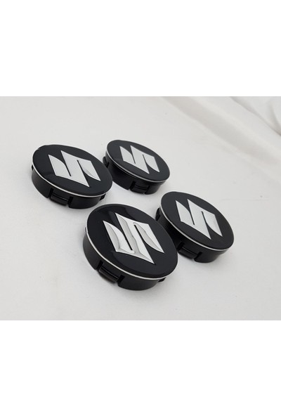 Yed Jant Göbeği Suzuki 58/55 55 mm Yuva 4'lü Set Siyah