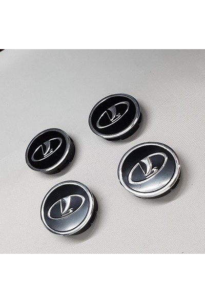 Yed Jant Göbeği Lada 58/55 55 mm Yuva 4'lü Set Siyah