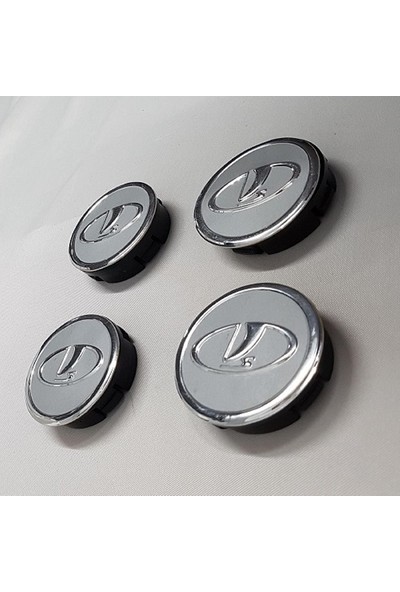 Yed Jant Göbeği Lada 58/55 55 mm Yuva 4'lü Set Silver