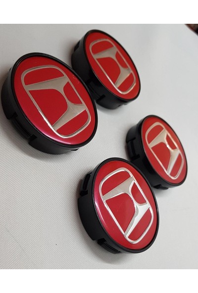 Yed Jant Göbeği Honda 58/55 55 mm Yuva 4'lü Set Kırmızı