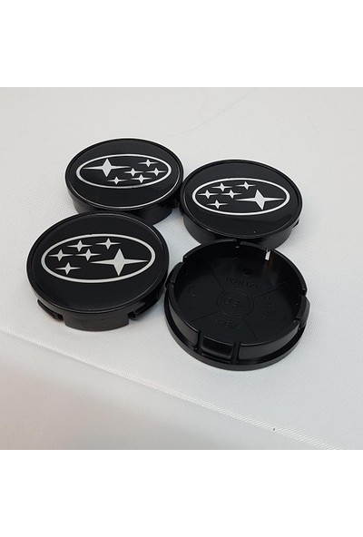Yed Jant Göbeği Subaru 58/55 55 mm Yuva 4'lü Set Siyah