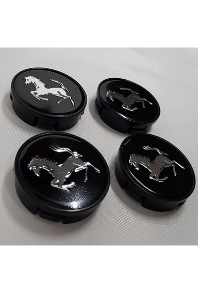Yed Jant Göbeği Ferrari 58/55 55 mm Yuva 4'lü Set Siyah Yed Jant Göbeği Ferrari 58/55 55 mm Yuva 4'lü Set Siyah