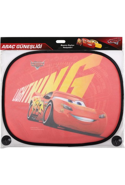 Disney Lisanslı Çocuk Araç Güneşlik Cars