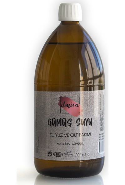 Ilmira Gümüş Suyu 1000ml (Kolloidal Gümüş Suyu 100 Ppm) El, Yüz ve Cilt Bakımı Ilmira Gümüş Suyu 1000ml (Kolloidal Gümüş Suyu 100 Ppm) El, Yüz ve Cilt Bakımı