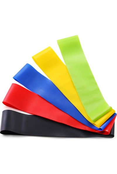 Lixada 5'li / Takım 5-30LB Direnç Bantları Set Çekme Halatı