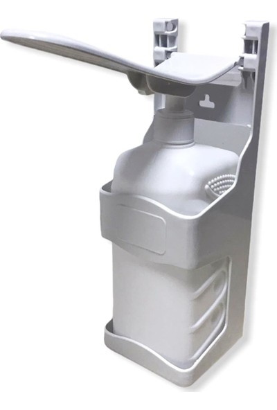 Eym Duvara Monte Dirsek Temaslı Dezenfektan Aparatı ve 1 lt Boş Bidon