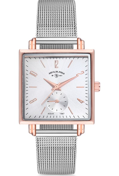 Aqua di Polo Kadın Gümüş Hasır Kordonlu Analog Kol Saati S0404 Aqua di Polo Kadın Gümüş Hasır Kordonlu Analog Kol Saati S0404