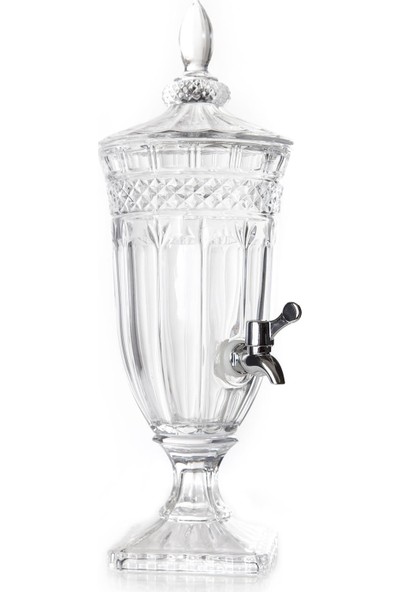 MamaCamilla 2 Lt Cam Sebil Musluklu Damacana Yazı Levhalı Şerbetlik Detoks Sürahisi