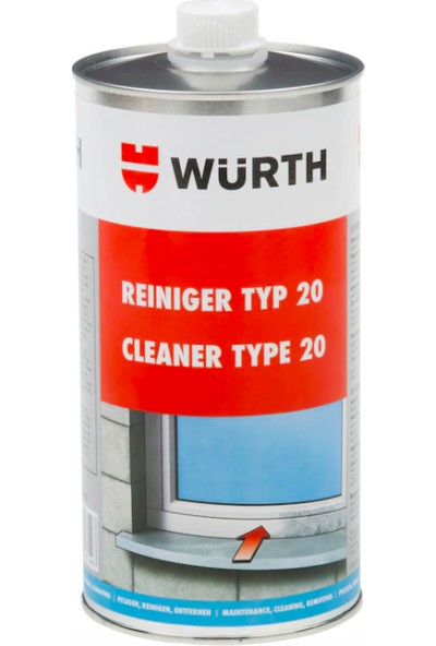 Würth Pvc Plastik Sandalye ve Pimapen Temizleyici 1000 ml