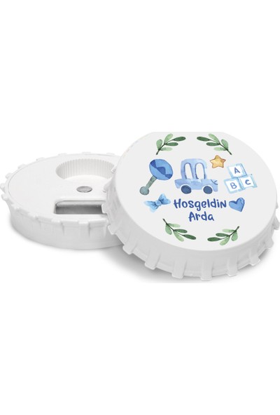 Grafilli Design Kişiye Özel Hoşgeldin Bebek Magnet Açacak (10 Adet) Grafilli Design Kişiye Özel Hoşgeldin Bebek Magnet Açacak (10 Adet)