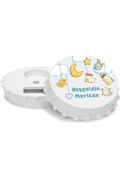 Grafilli Design Kişiye Özel Hoşgeldin Bebek Magnet Açacak (10 Adet) Grafilli Design Kişiye Özel Hoşgeldin Bebek Magnet Açacak (10 Adet)