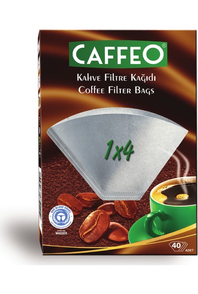 Caffeo Filtre Kahve Kağıdı 1 x 4 mm 40'lı Beyaz Caffeo Filtre Kahve Kağıdı 1 x 4 mm 40'lı Beyaz