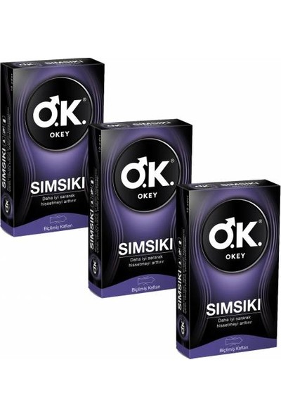 Okey Prezervatif Sımsıkı 3'lü (30 Adet)