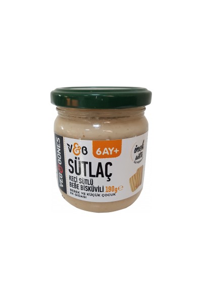 Veg&Bones Keçi Sütü Bisküvili Sütlaç 190 gr Veg&Bones Keçi Sütü Bisküvili Sütlaç 190 gr