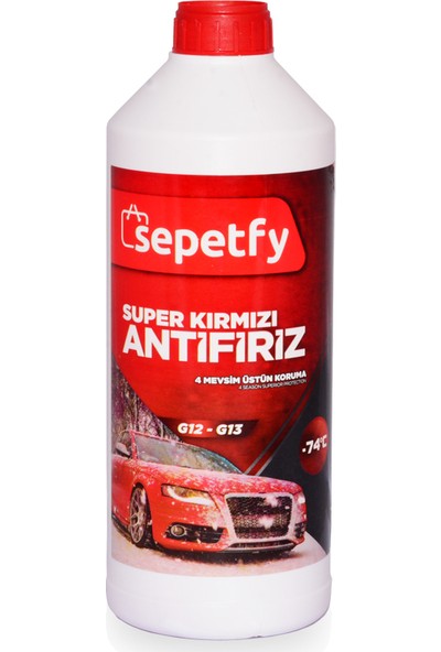 Sepetfy 1,5 lt -74°c Süper Kırmızı Antifiriz