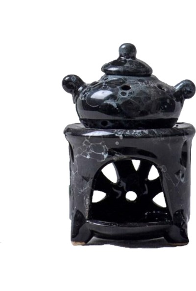 Bakbunatural Demlik Temalı Seramik Buhurdanlık