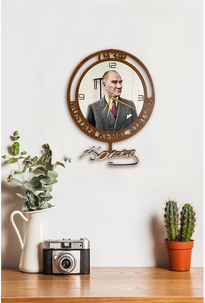 Sokaktaki Hediyem M.kemal Atatürk Sallanır Duvar Saati Sokaktaki Hediyem M.kemal Atatürk Sallanır Duvar Saati