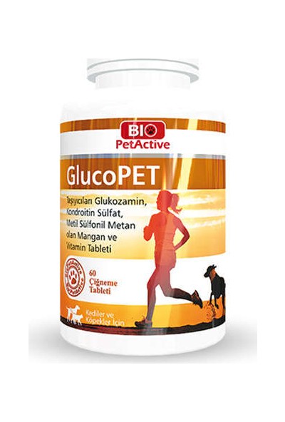 Biopetactive Eklem Bölgeleri İçin Çiğneme Tableti Glucopet (Kedi Ve Köpekler İçin Eklem Güçlendirici