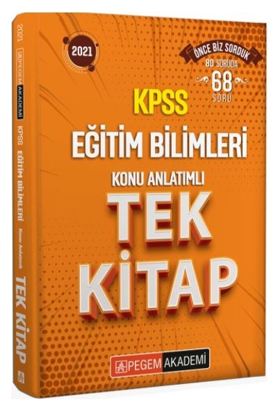 Pegem Akademi KPSS 2021 Eğitim Bilimleri Konu Anlatımlı Tek Kitap Pegem Akademi KPSS 2021 Eğitim Bilimleri Konu Anlatımlı Tek Kitap