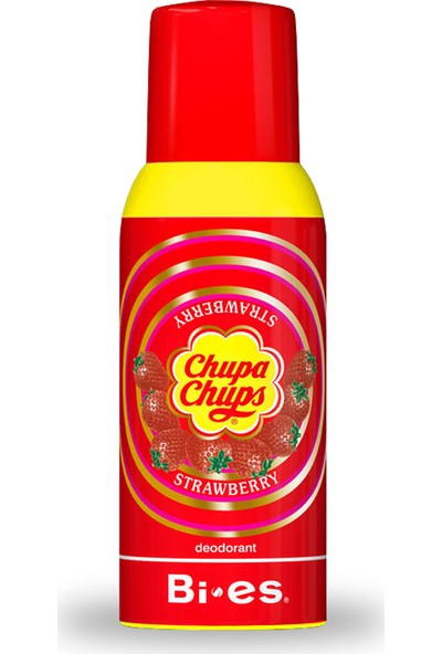 Bı-Es Chupa Chups Strawberry Kids Deo 150 ml Çilek Çocuk Deodorant Sprey Bı-Es Chupa Chups Strawberry Kids Deo 150 ml Çilek Çocuk Deodorant Sprey