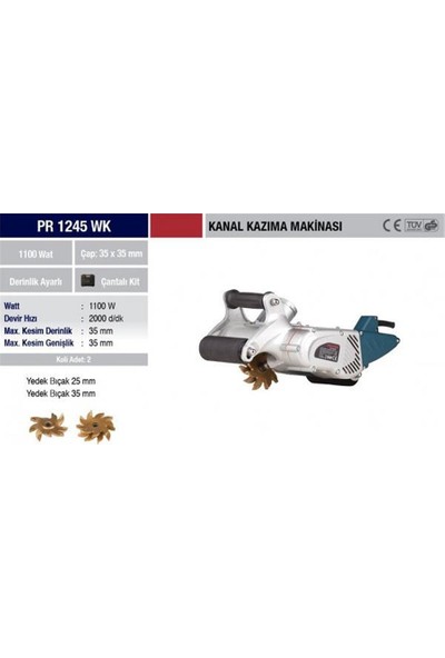 Proter Proter PR1245 Wk Kanal Kazıma Makinası Proter Proter PR1245 Wk Kanal Kazıma Makinası