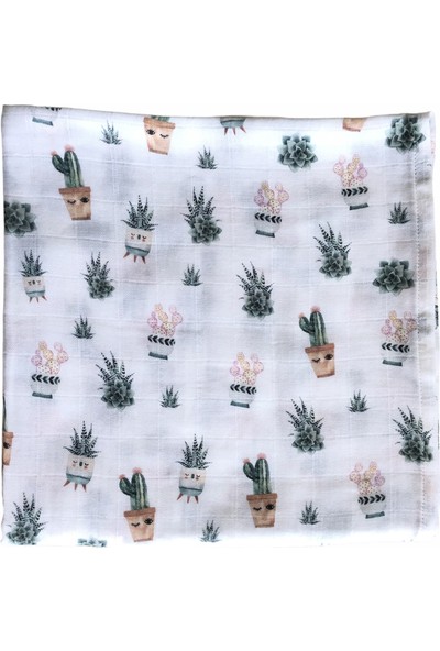 Mooie Baby's Sevimli Kaktüs Müslin Örtü Mooie Baby's Sevimli Kaktüs Müslin Örtü