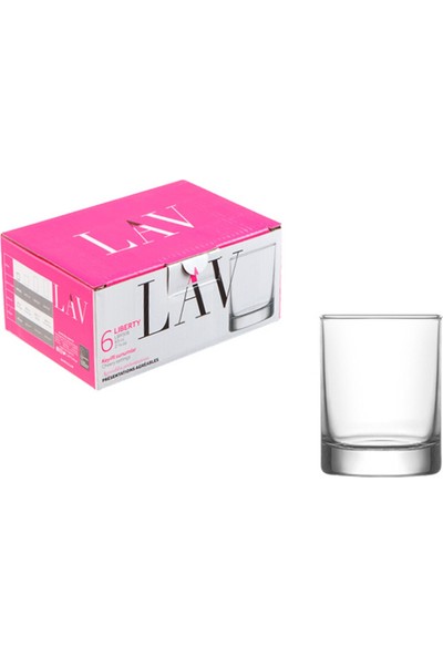 Lav Lıberty 6'lı Kahve Yanı Su Bardağı