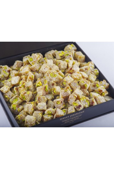 Bercekız Servet Şekerleme Antep Fıstıklı Çifte Kavrulmuş Lokum 800 gr
