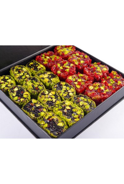 Bercekız Servet Şekerleme Şeker İlavesiz Karadutlu ve Narlı Antep Fıstıklı Servet Özel 800 gr