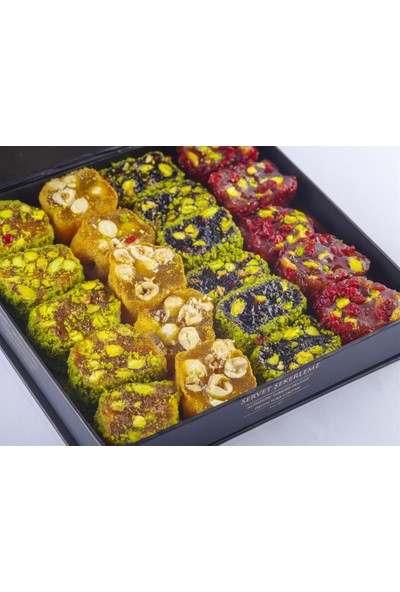 Bercekız Servet Şekerleme Şeker İlavesiz Karışık Karadut Antep Fıstıklı- 4 Çeşit Servet Özel 800 gr