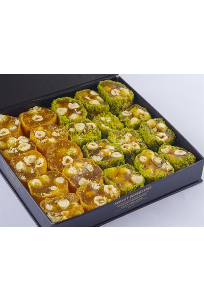 Bercekız Servet Şekerleme Şeker İlavesiz Mandalinalı Fındıklı Servet Özel ve Portakallı Fındıklı Servet Özel 800 gr