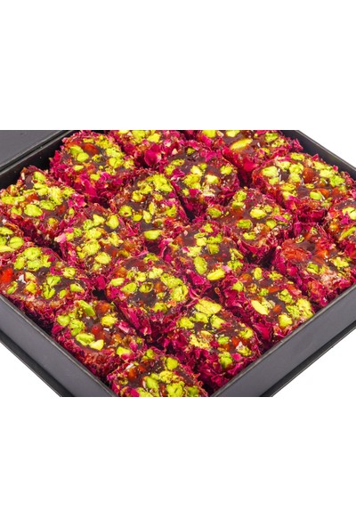 Bercekız Servet Şekerleme Şeker İlavesiz Narlı ve Antep Fıstıklı Gül Kaplı Servet Özel 800 gr