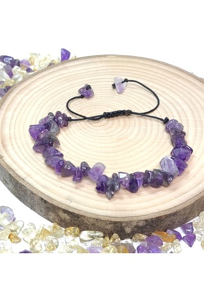 Taş Rüyası Ametist Örme Bileklik Taş Rüyası Ametist Örme Bileklik